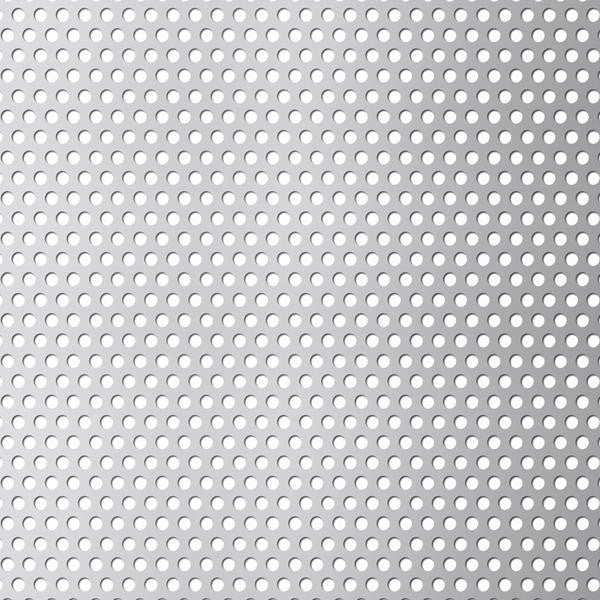 Perforeret Rustfrit stål plade 1x1000x2000 mm runde huller Ø3 mm ...