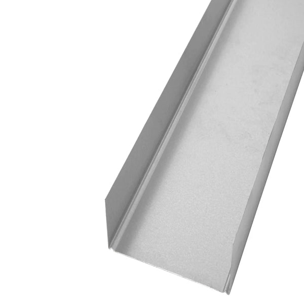 Top/bund skinne U-profil til gips 120 mm - 3 meter — METALPRO.DK
